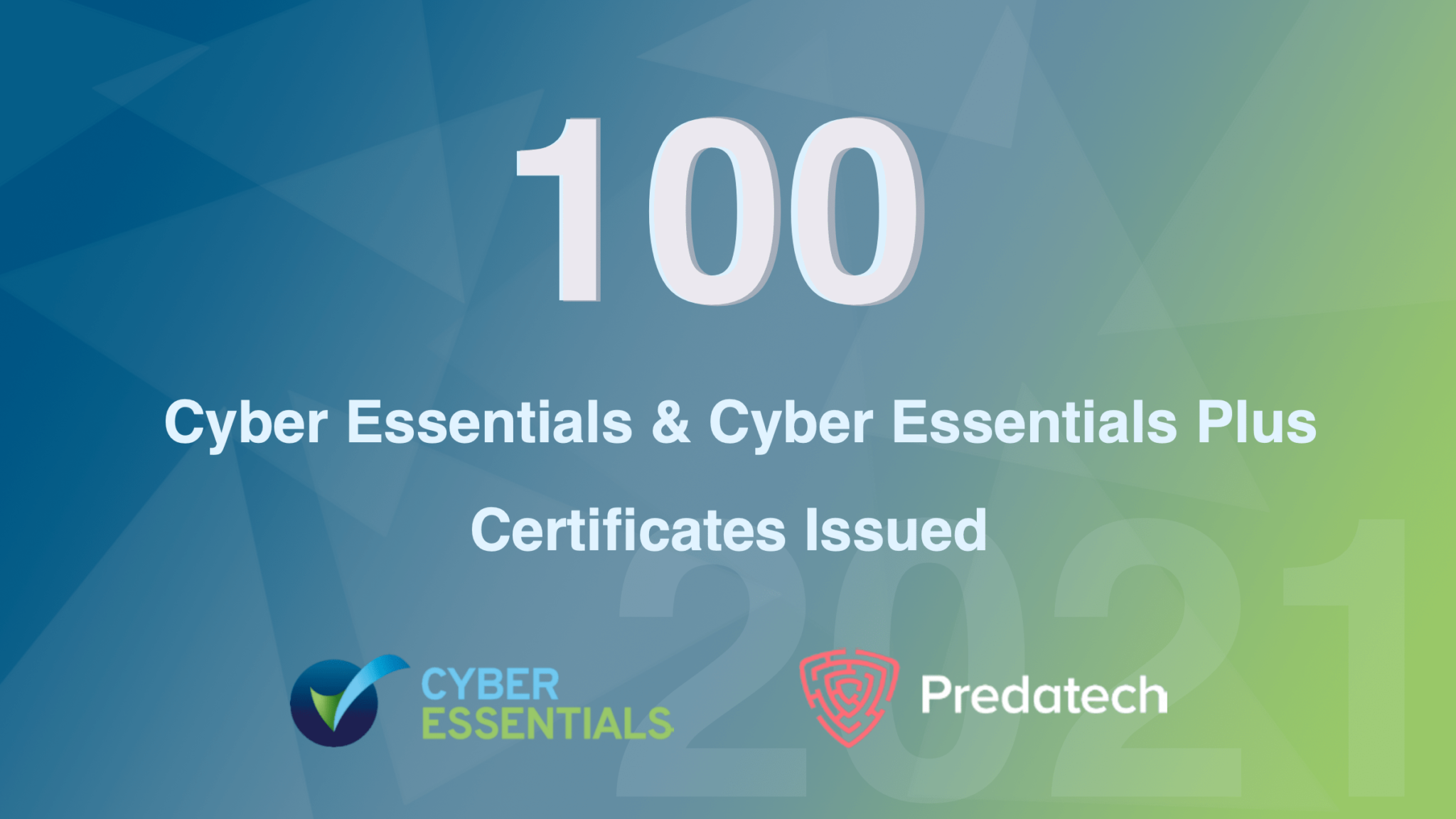 100 Certificates Issued in 2021 (so far) | Predatech